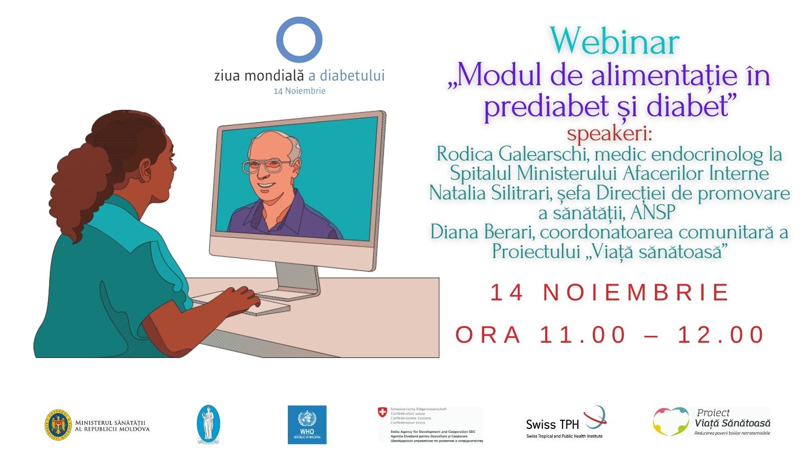 Webinar „Modul de alimentație în prediabet și diabet” – prosănătate.md